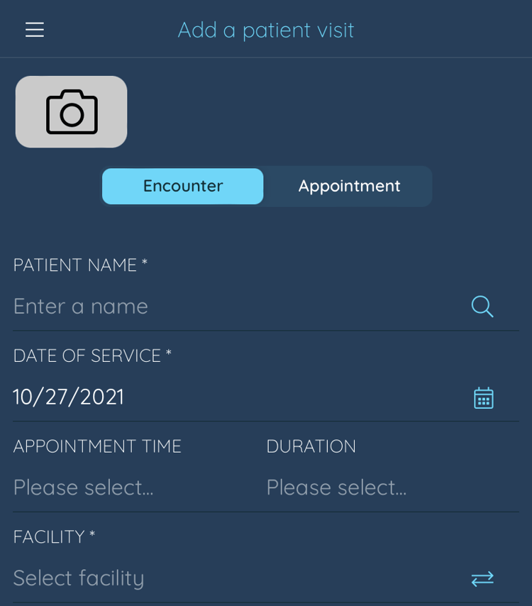 How to Add a New Patient Visit
