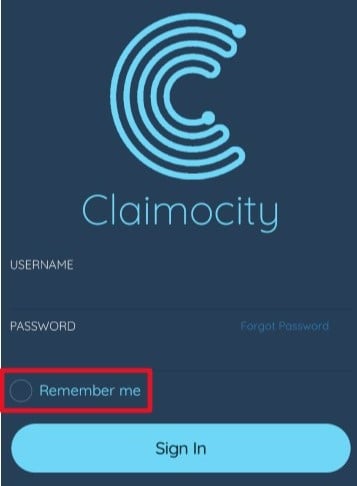 How to login and create a password