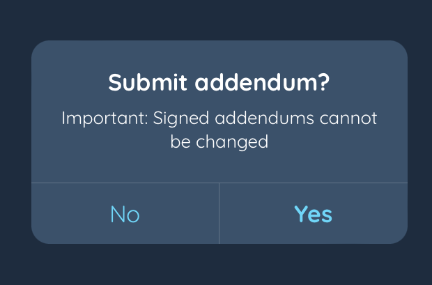 How to Add an Addendum